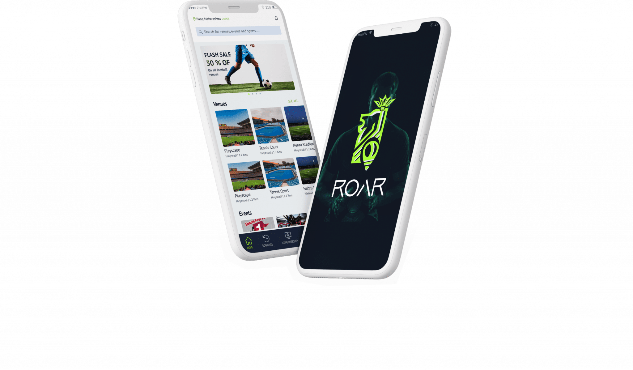 Roar | Online Sports Booking Management App